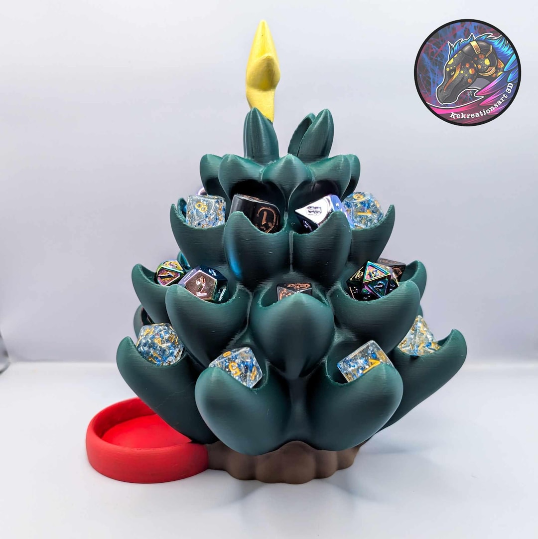 Christmas Tree Dice Tower - Dice Holder - Holiday Decor - Etsy