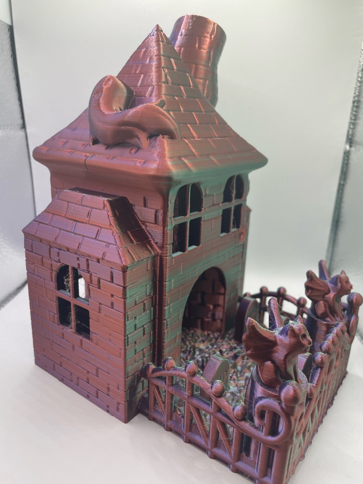Spooky Haunted House Dice Tower Decoration Unique 3D Printed - Etsy