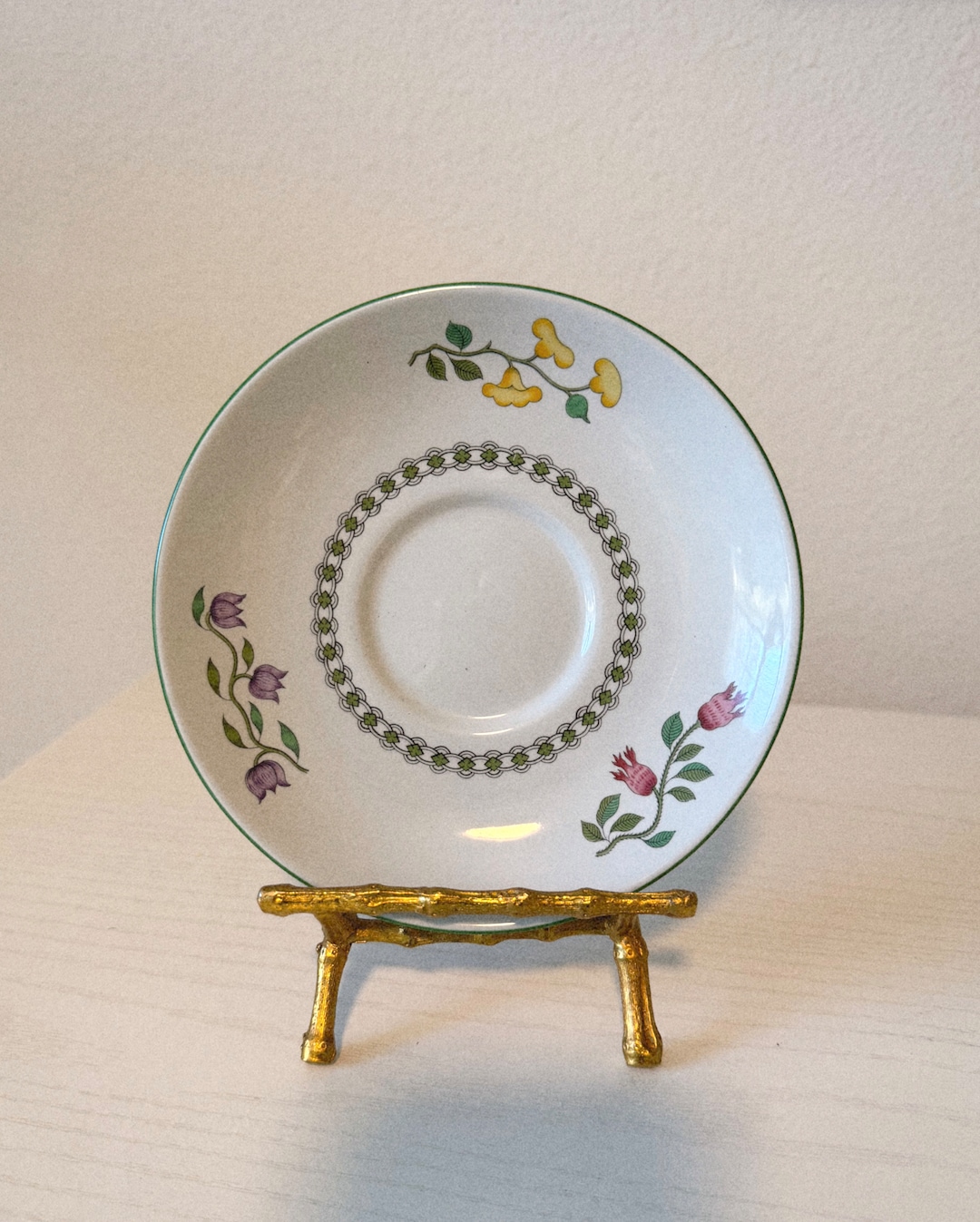 Vintage Spode Floral Summer Palace Saucers - Etsy