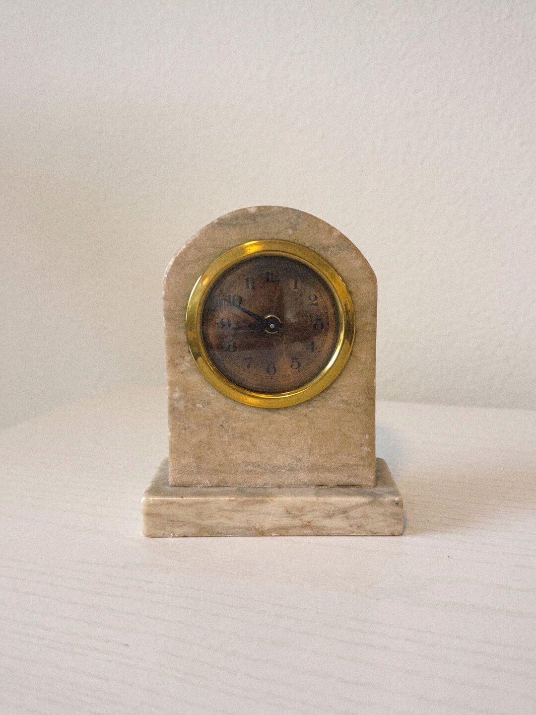 Antique German Marble Mantle Clock - Etsy