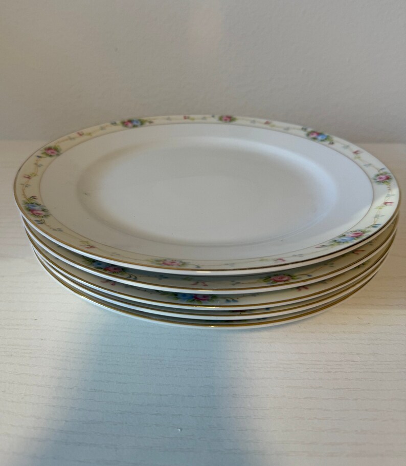 Vintage Noritake Floral Plates - Etsy