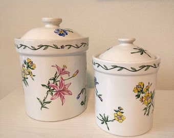 Beautiful Vintage Paperboard Floral Canister/storage Container With Lid ...
