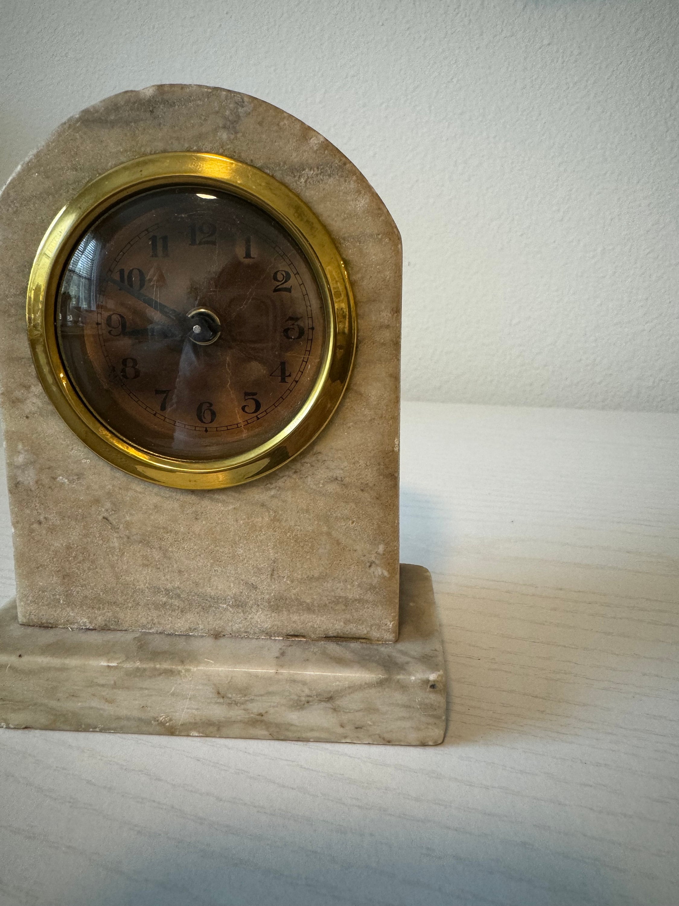 Antique German Marble Mantle Clock - Etsy