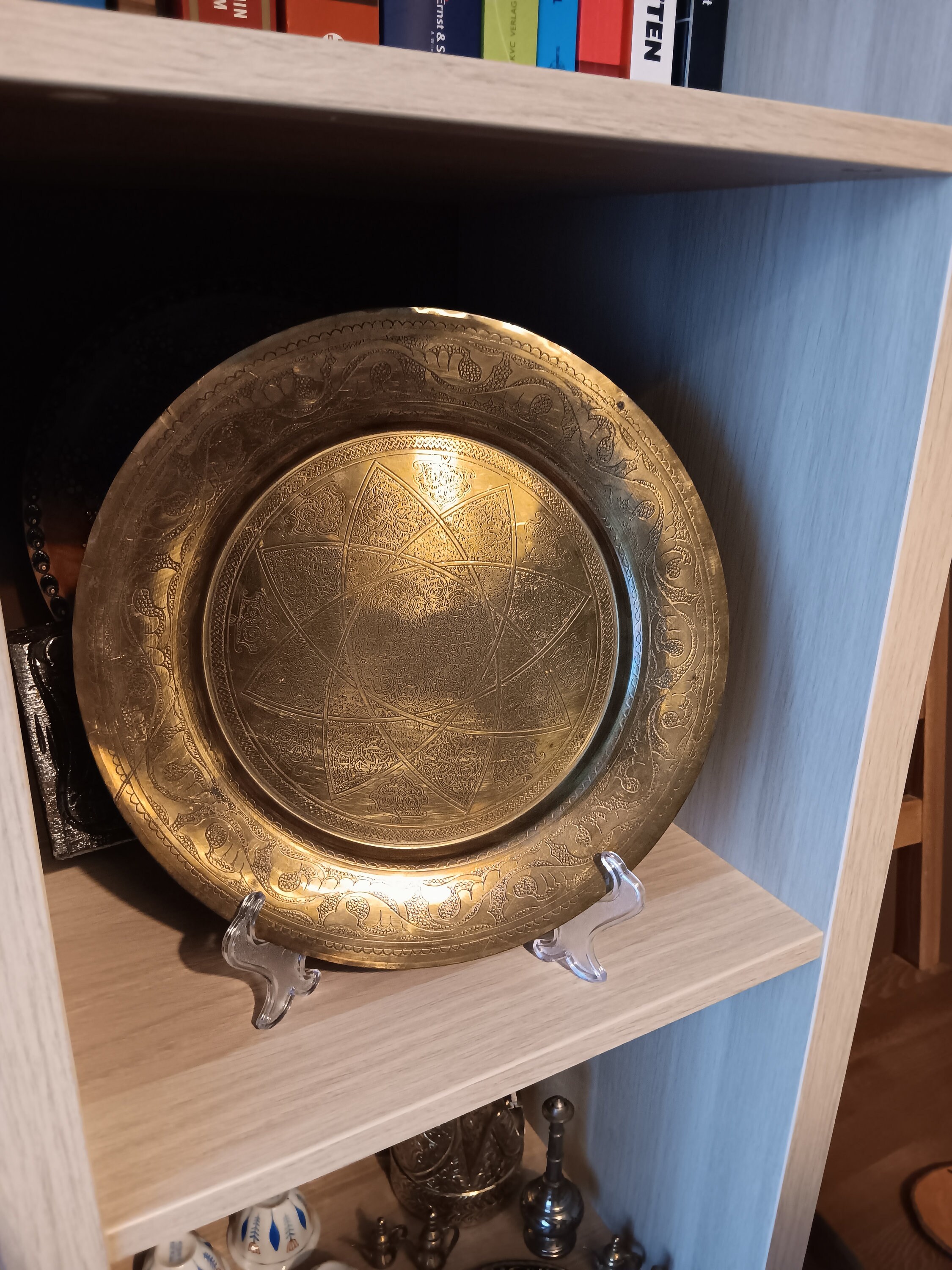 Unveil the Magic of Damascus: Oriental Brass Decorative Plates - Etsy