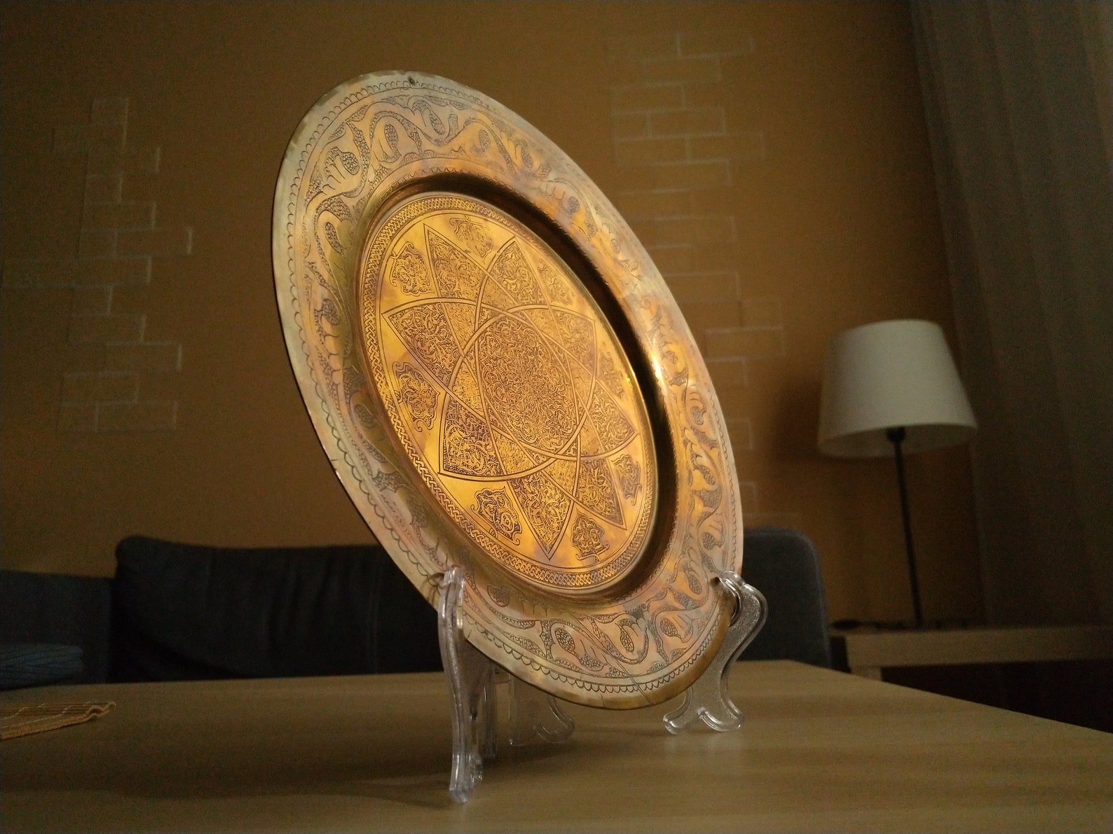 Unveil the Magic of Damascus: Oriental Brass Decorative Plates - Etsy