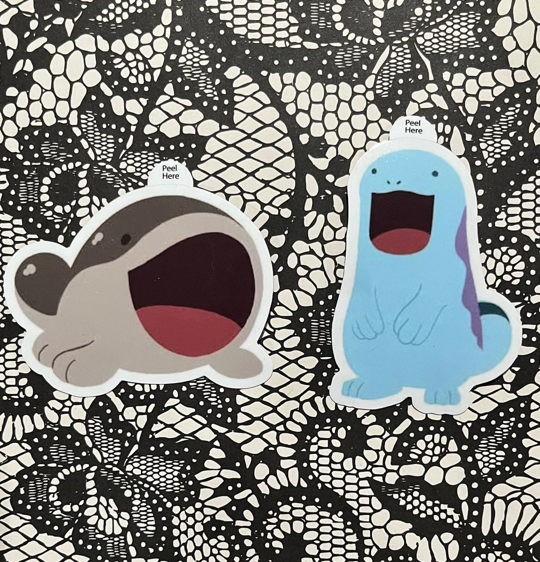 Smiling Clodsire and Quagsire Stickers - Etsy
