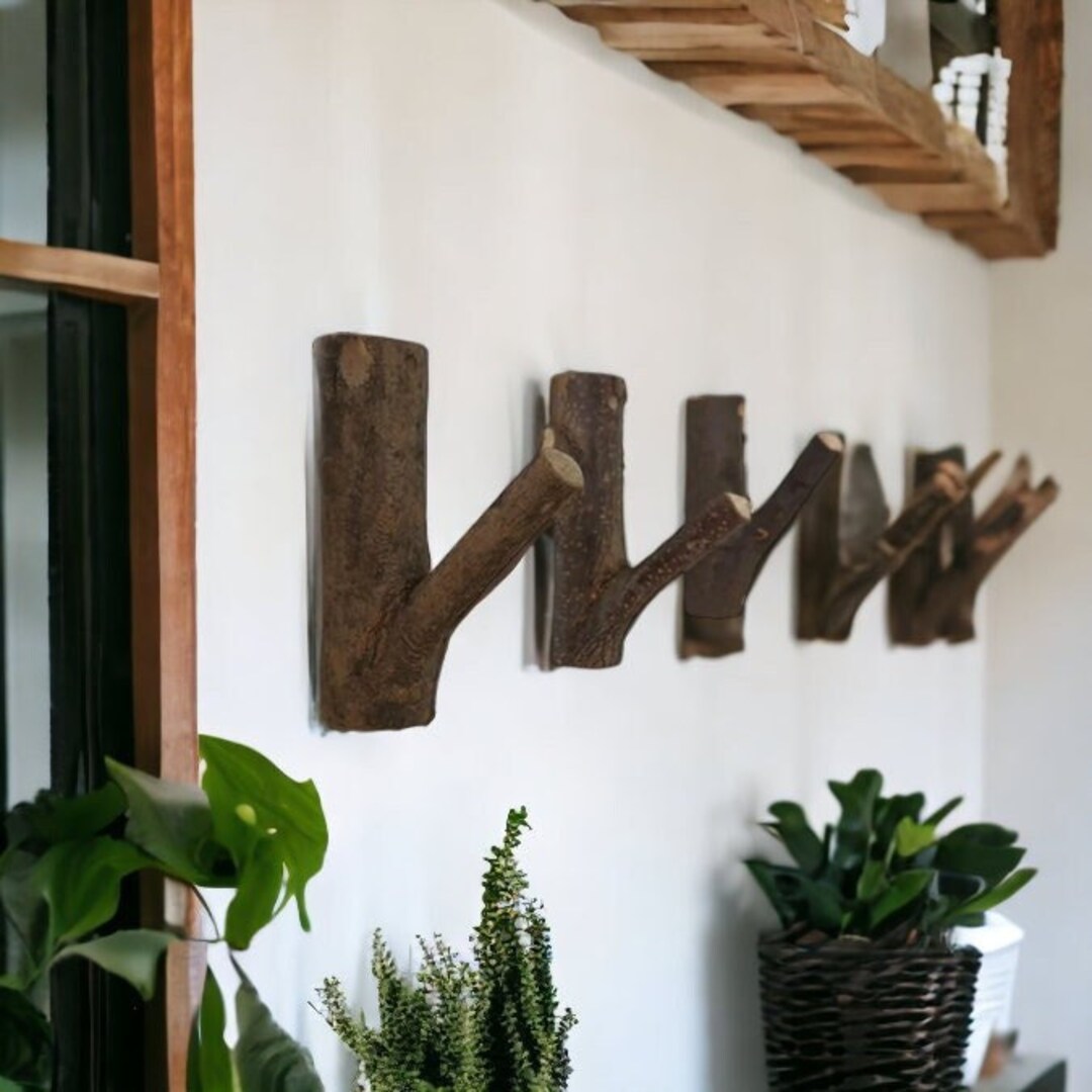Tree Branch Hook Wooden Coat Hook Branch Wall Hook - Etsy