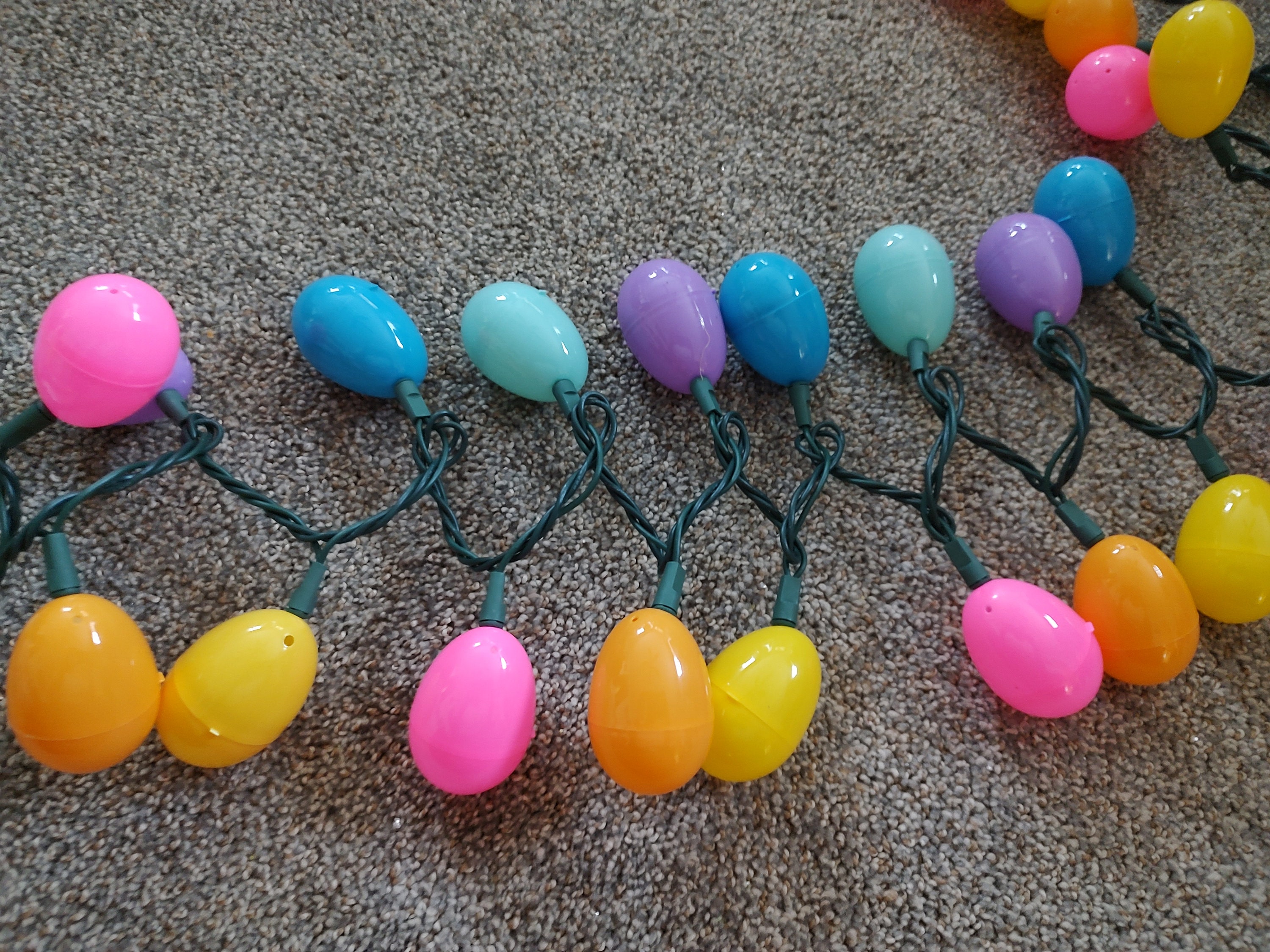 Large Size Pastel Colored Egg String Lights Great for Anybody Normal ...