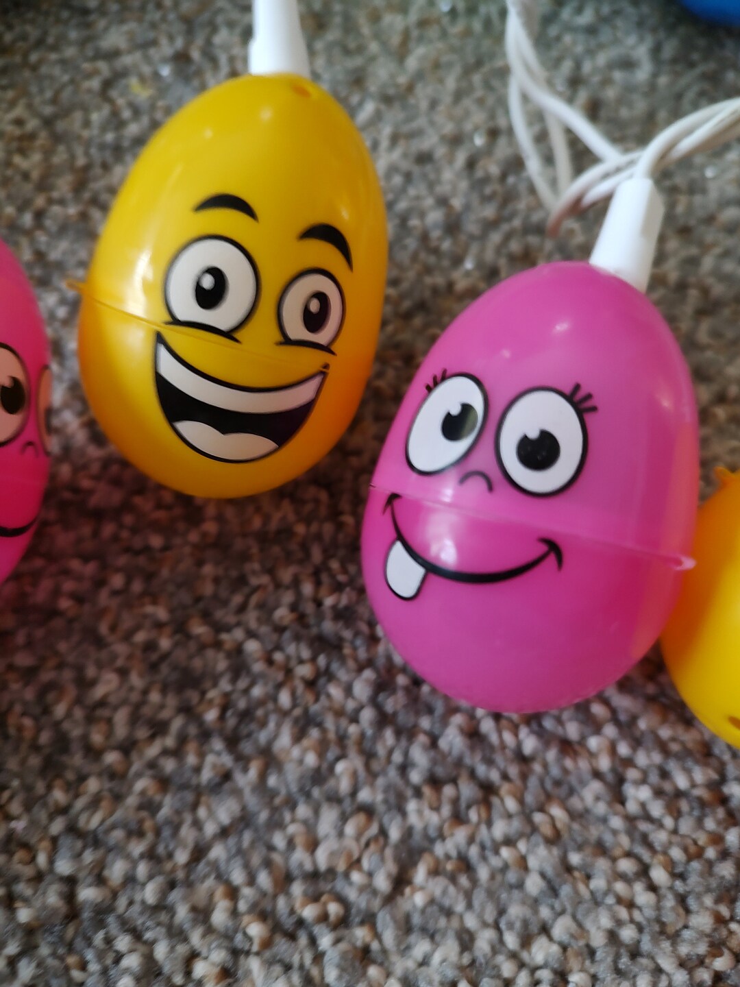 Funny Face Egg String Lights, Novelty Party Decor - Etsy