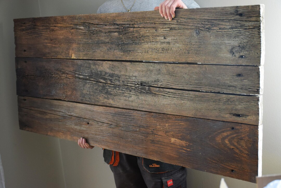 Reclaimed Wood Decor, Rustic Wall Panel, Wooden Wall Art, Natural Wood ...