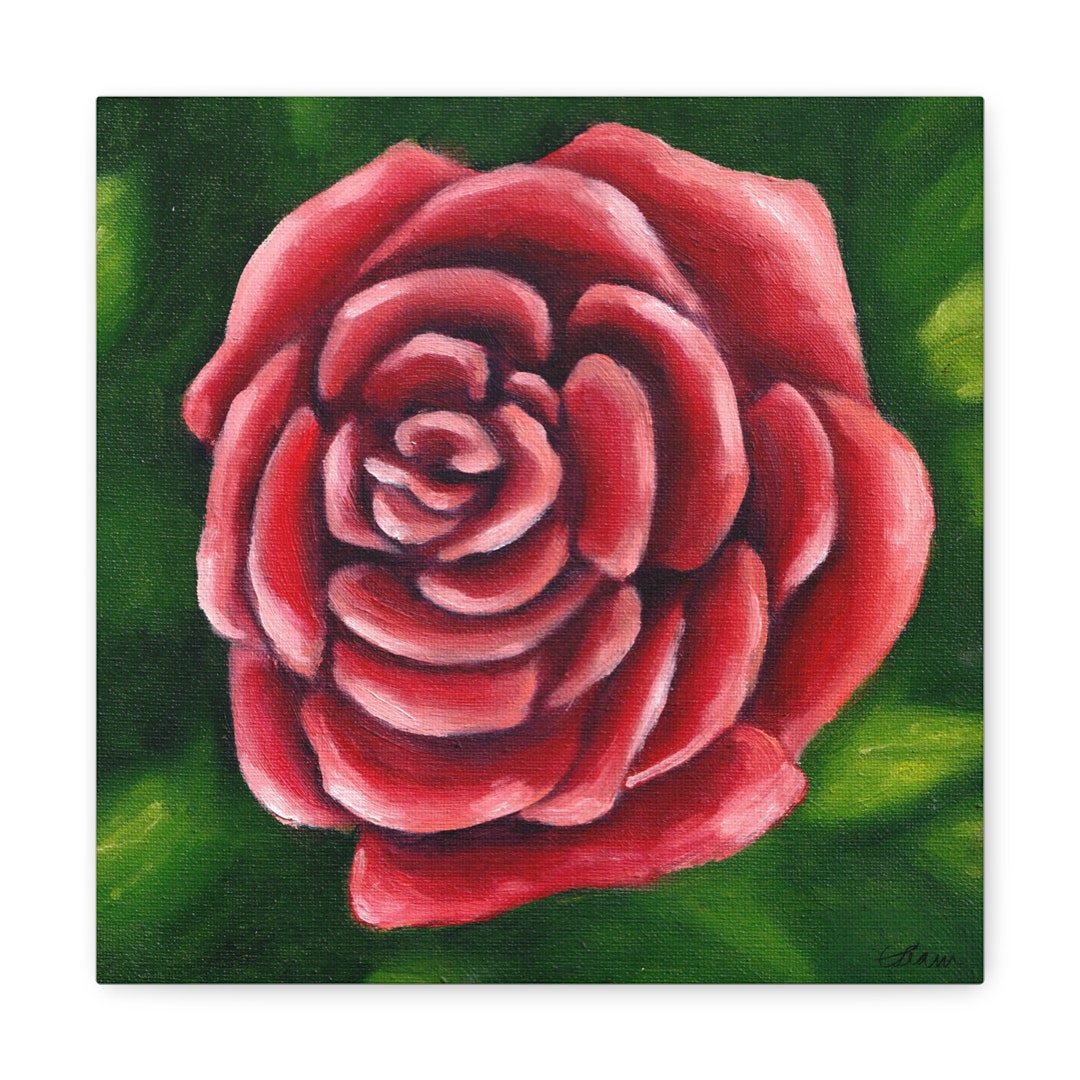 Red Rose Canvas Print - Etsy