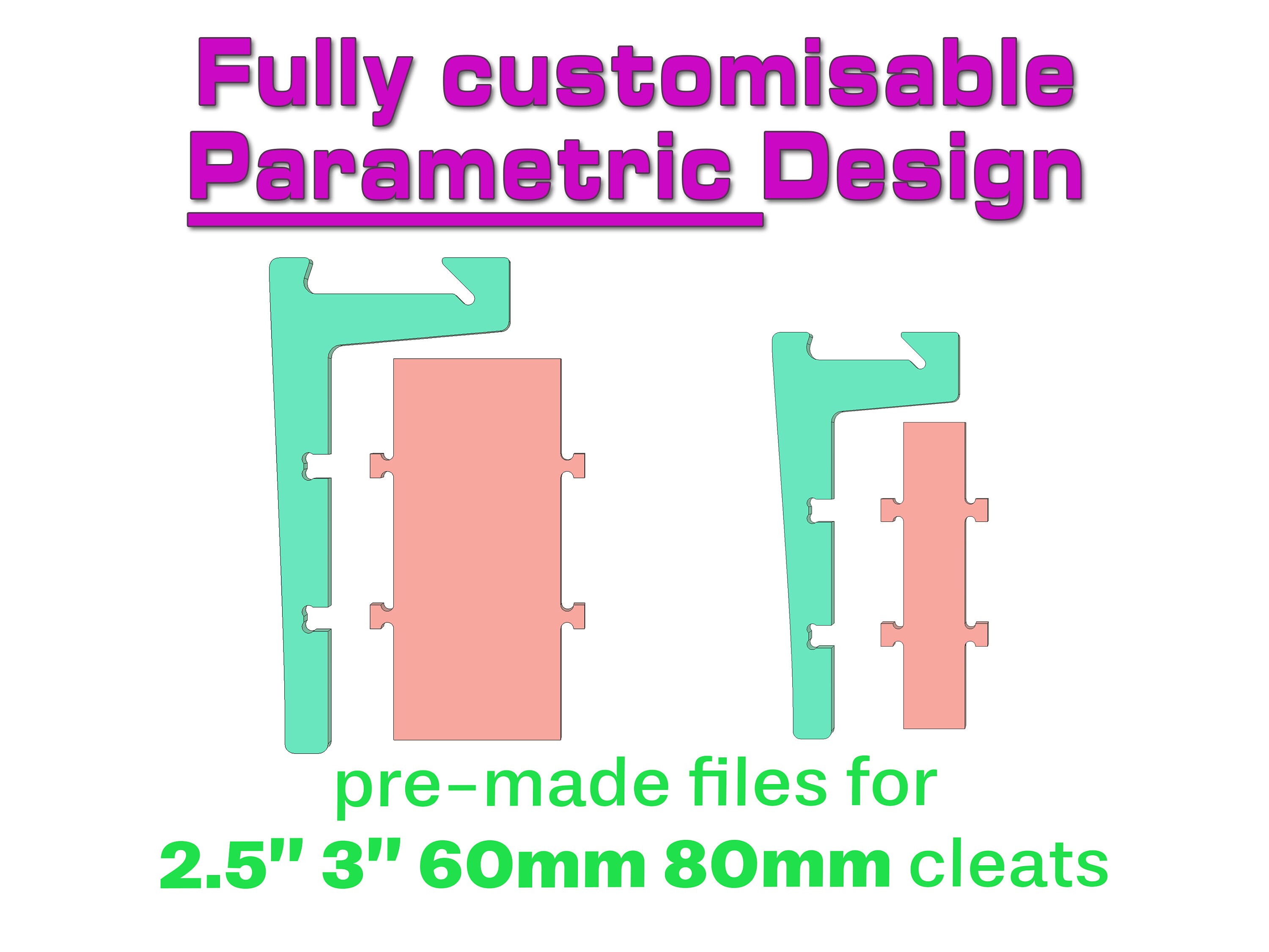 CNC Lumber Rack French Cleat Files Download Parametric Design ...