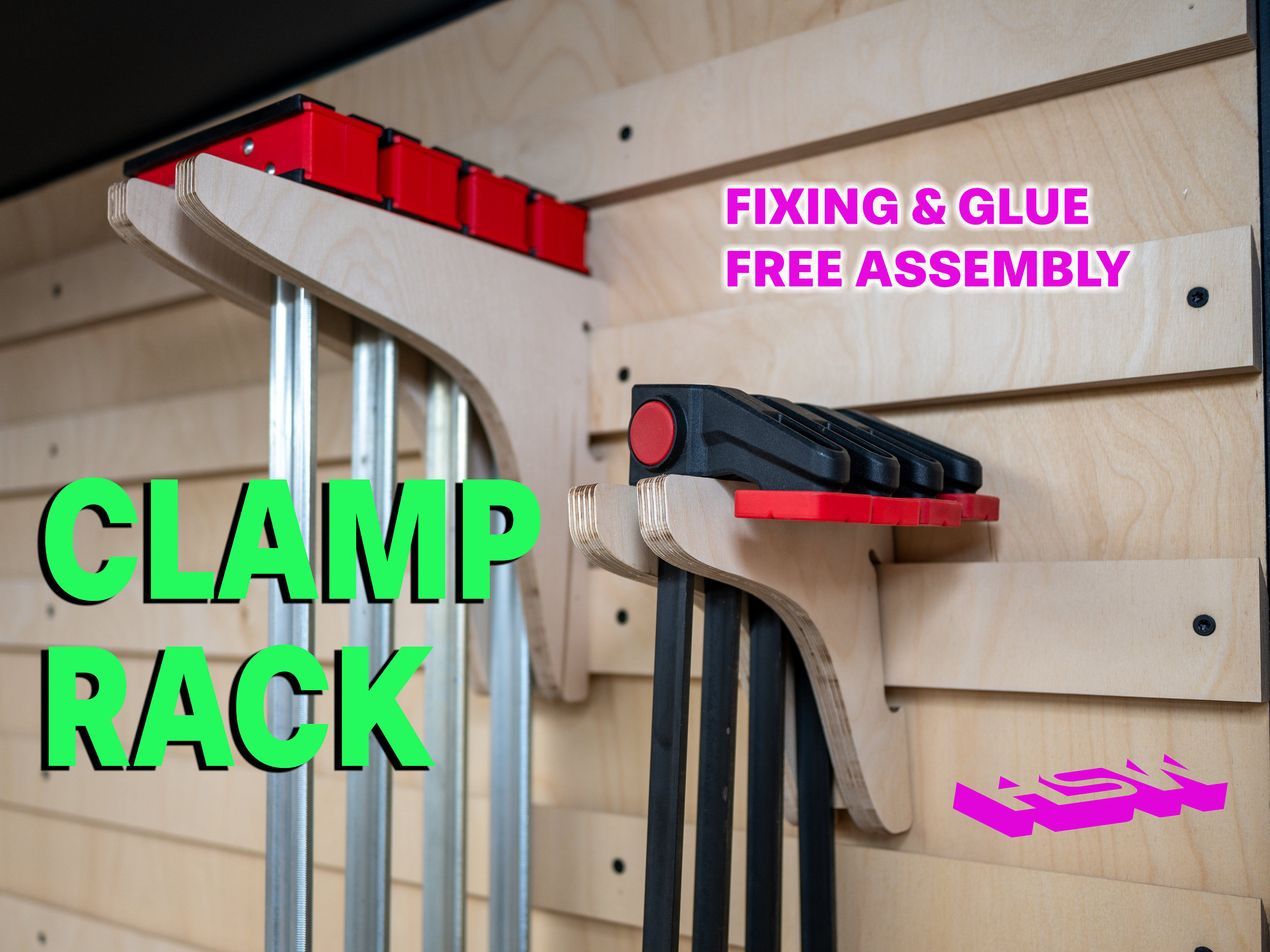 CNC Clamp Rack Set French Cleat Files Download Parametric Design ...