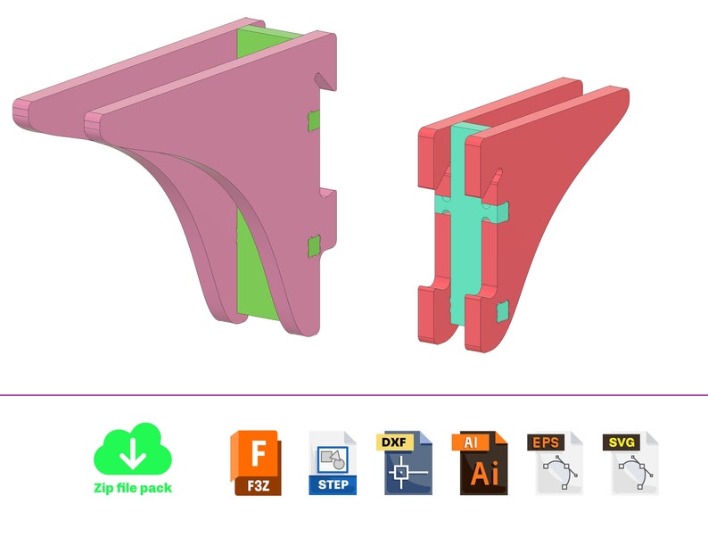 CNC Clamp Rack Set French Cleat Files Download Parametric - Etsy