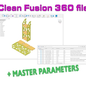 CNC Triple Shelf French Cleat Files Download Parametric Design ...