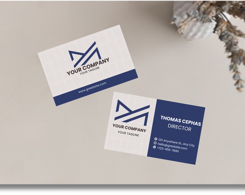 Custom Business Card, Printed & Personalized, Printable Cards, Business ...