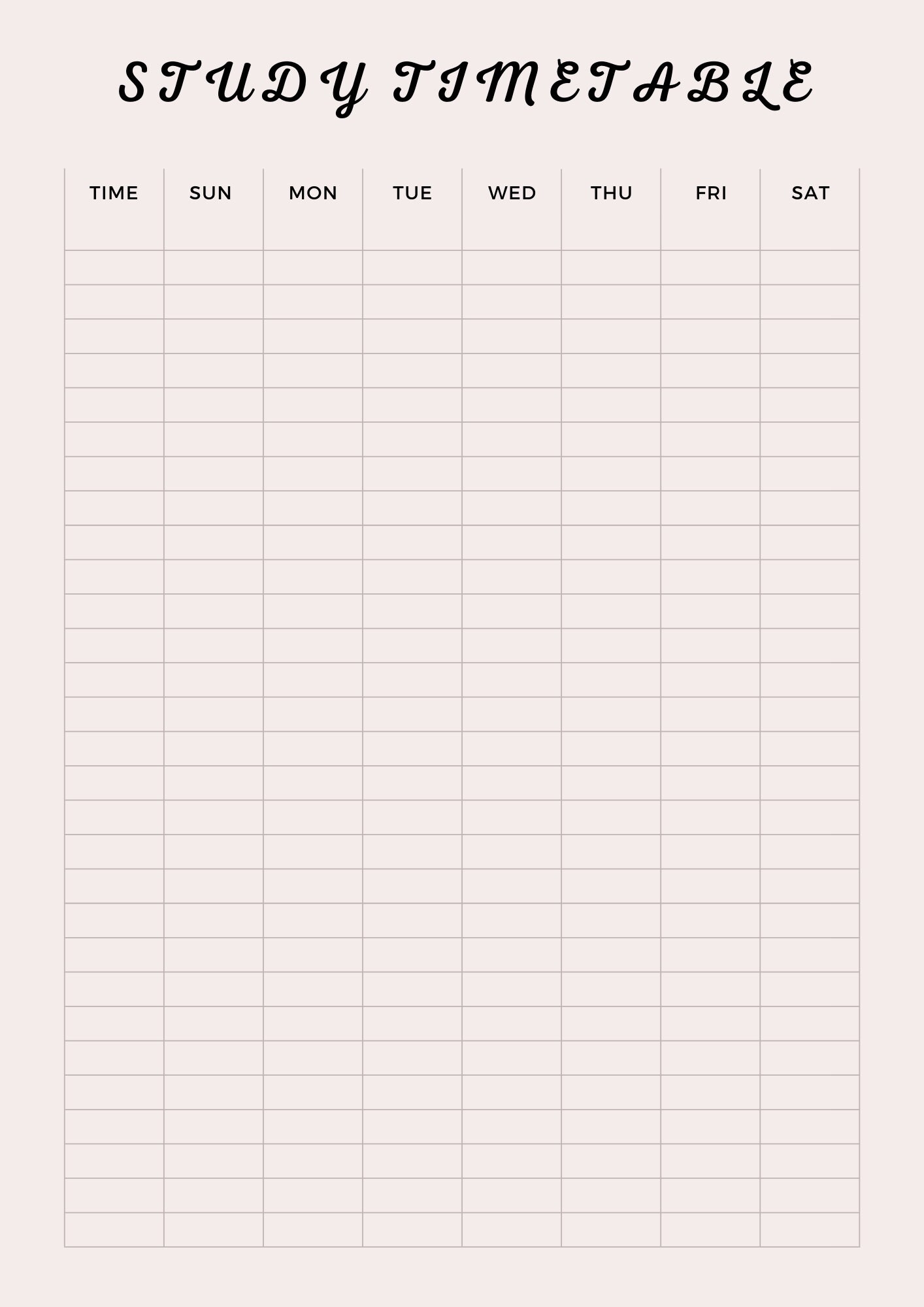 Study Planner Printable, Print at Home Study Plan, Student Planning ...