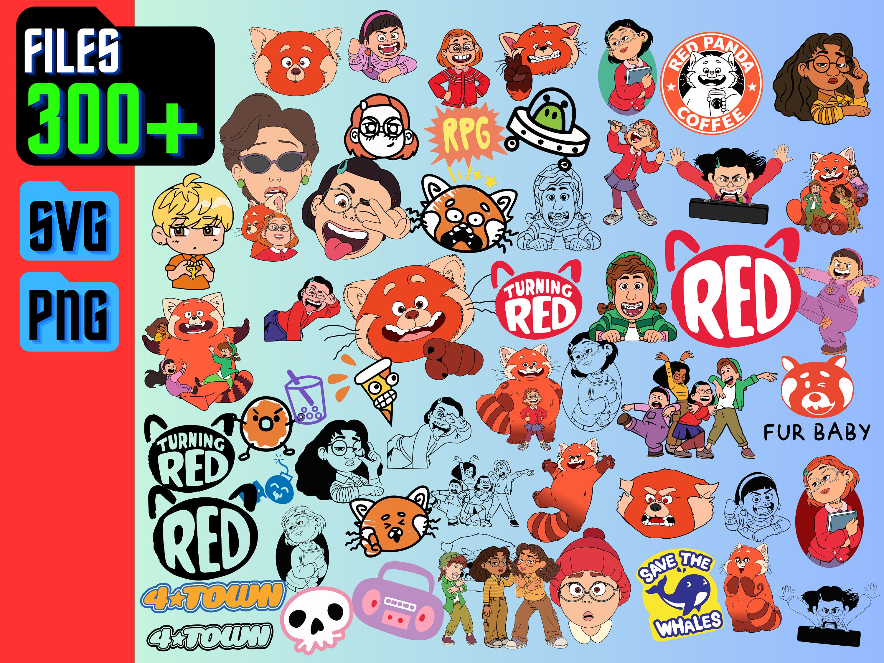 Turning Red SVG Bundle, Turning Red Svg, Mei Lee Svg, Turning Red ...