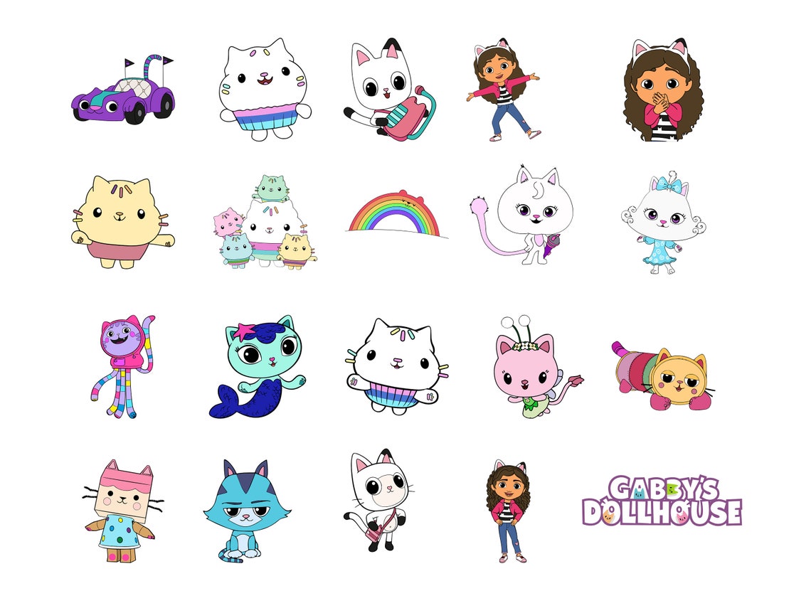 Gabbys Dollhouse Svg Bundle,gabbys Dollhouse Png Bundle, Gabbys ...