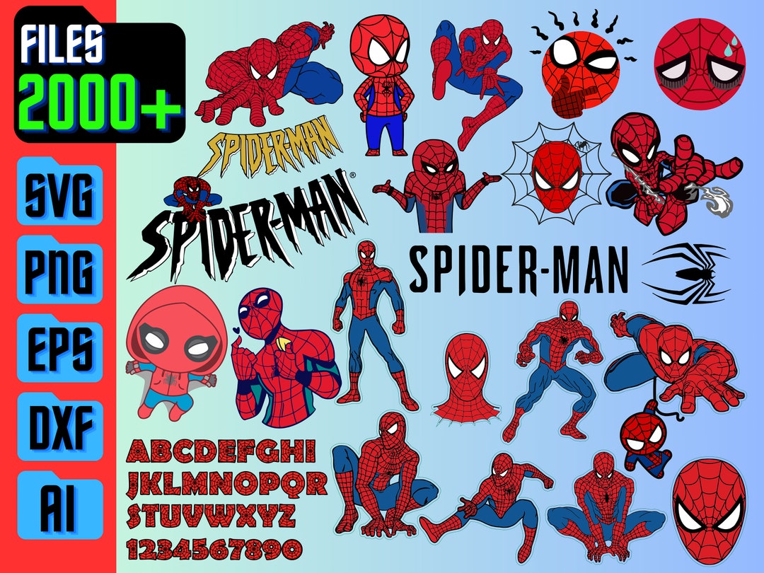 2000 Spiderman SVG, Spiderman Png Files, Spider Man Svg Bundle, Spidey ...