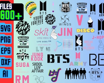 BTS Svg Bundle, Bts Png, Kpop Svg Files for Cricut, Bt21 Svg, Bts ...