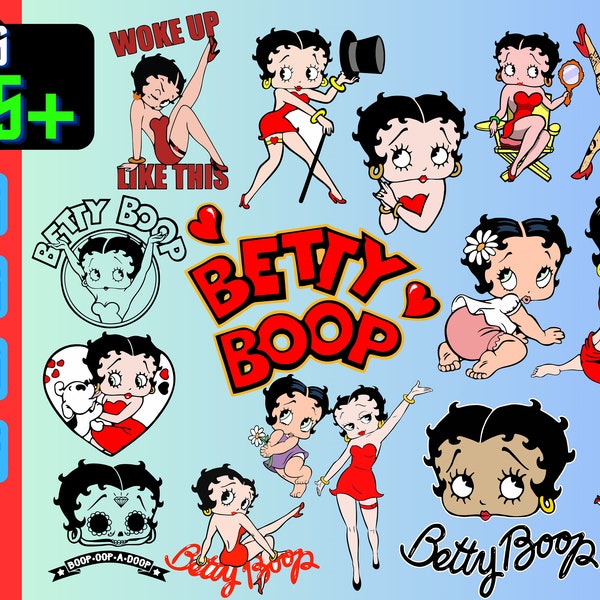 Betty Boop Svg - Etsy