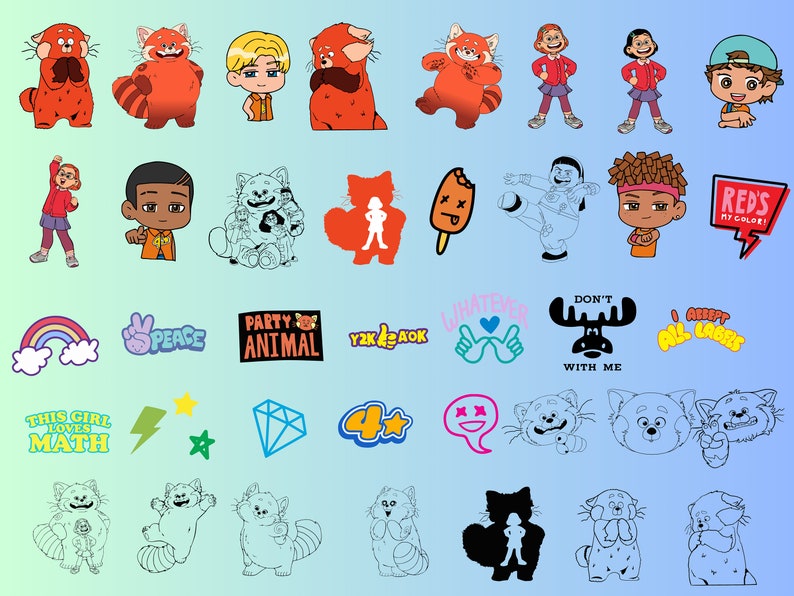 Turning Red SVG Bundle, Turning Red Svg, Mei Lee Svg, Turning Red ...