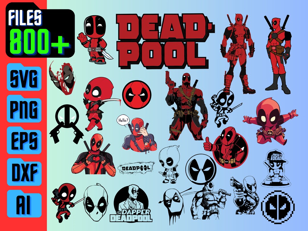 Paquete Deadpool Svg, Deadpool Png, Superhéroe Svg, Bebé Muerto Svg ...