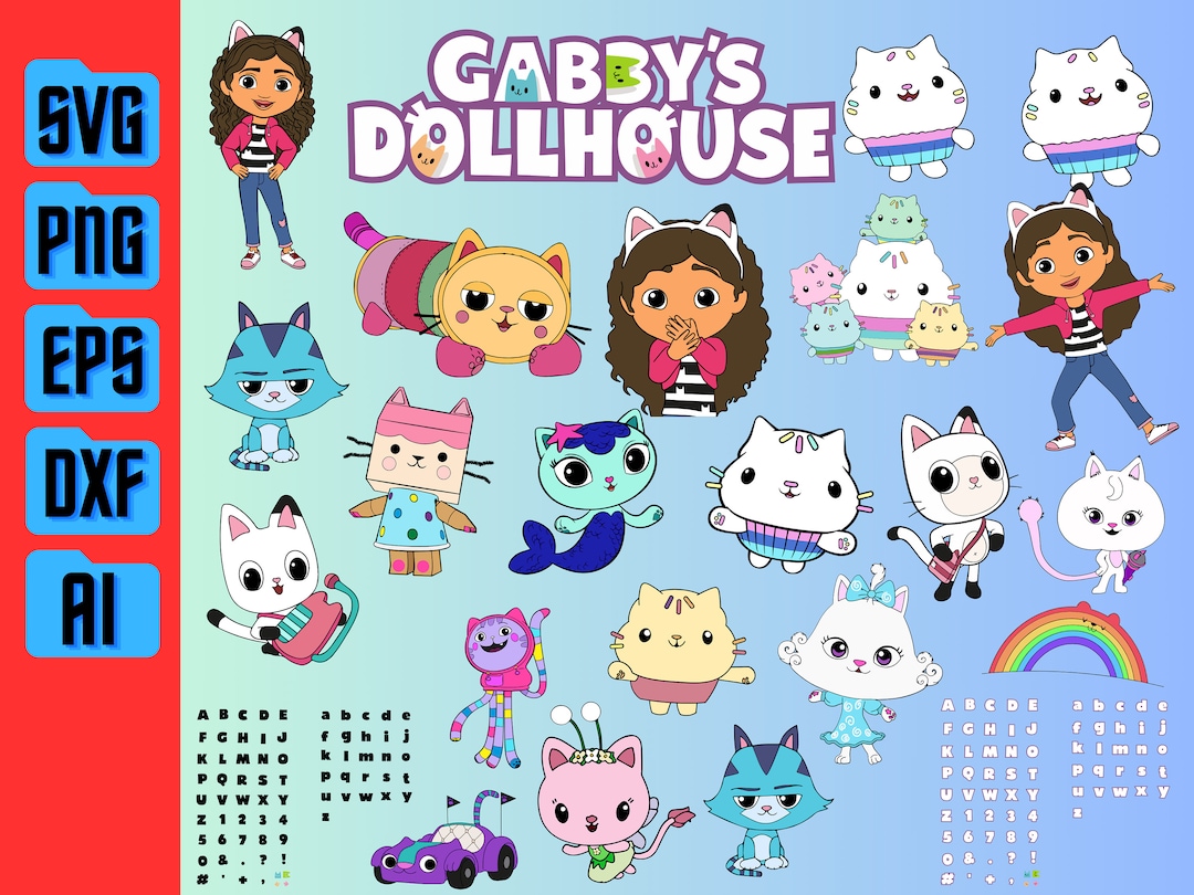 Gabbys Dollhouse Svg Bundle,gabbys Dollhouse Png Bundle, Gabbys ...