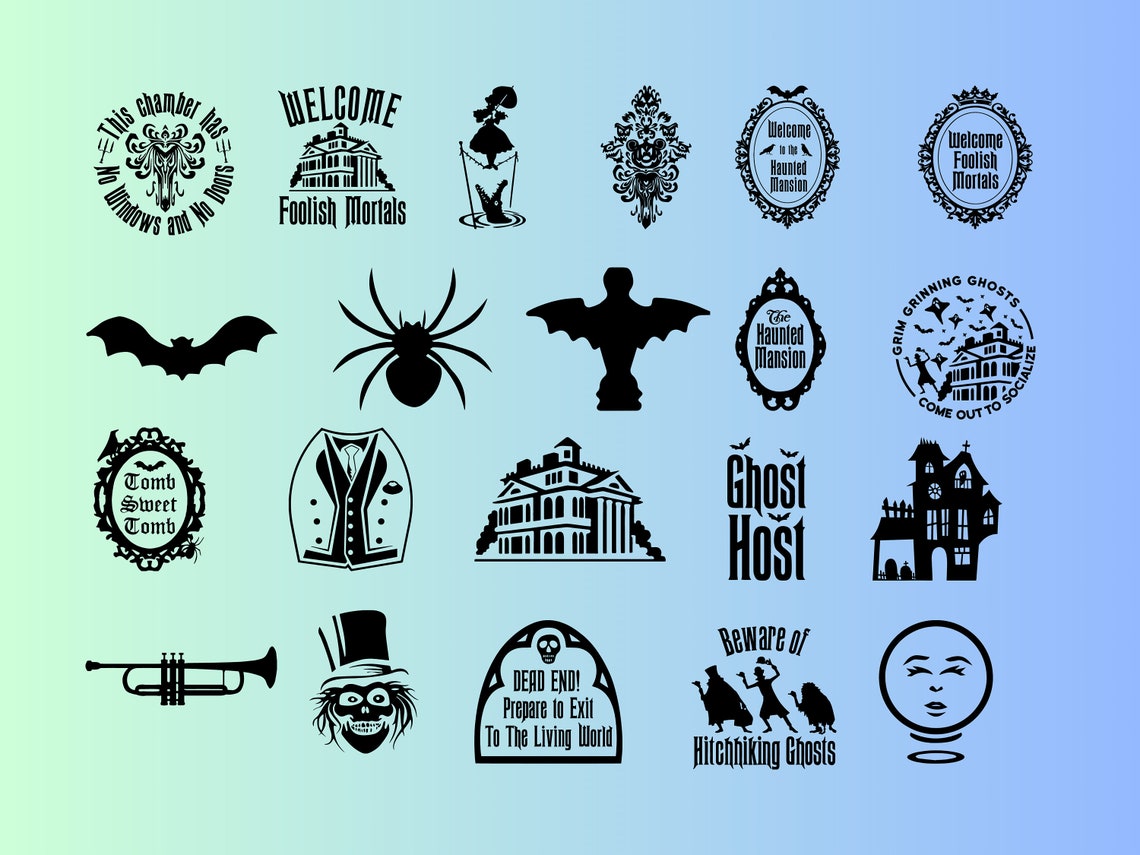 Haunted Mansion Svg Bundle, Halloween Svg, Haunted Mansion, Foolish ...