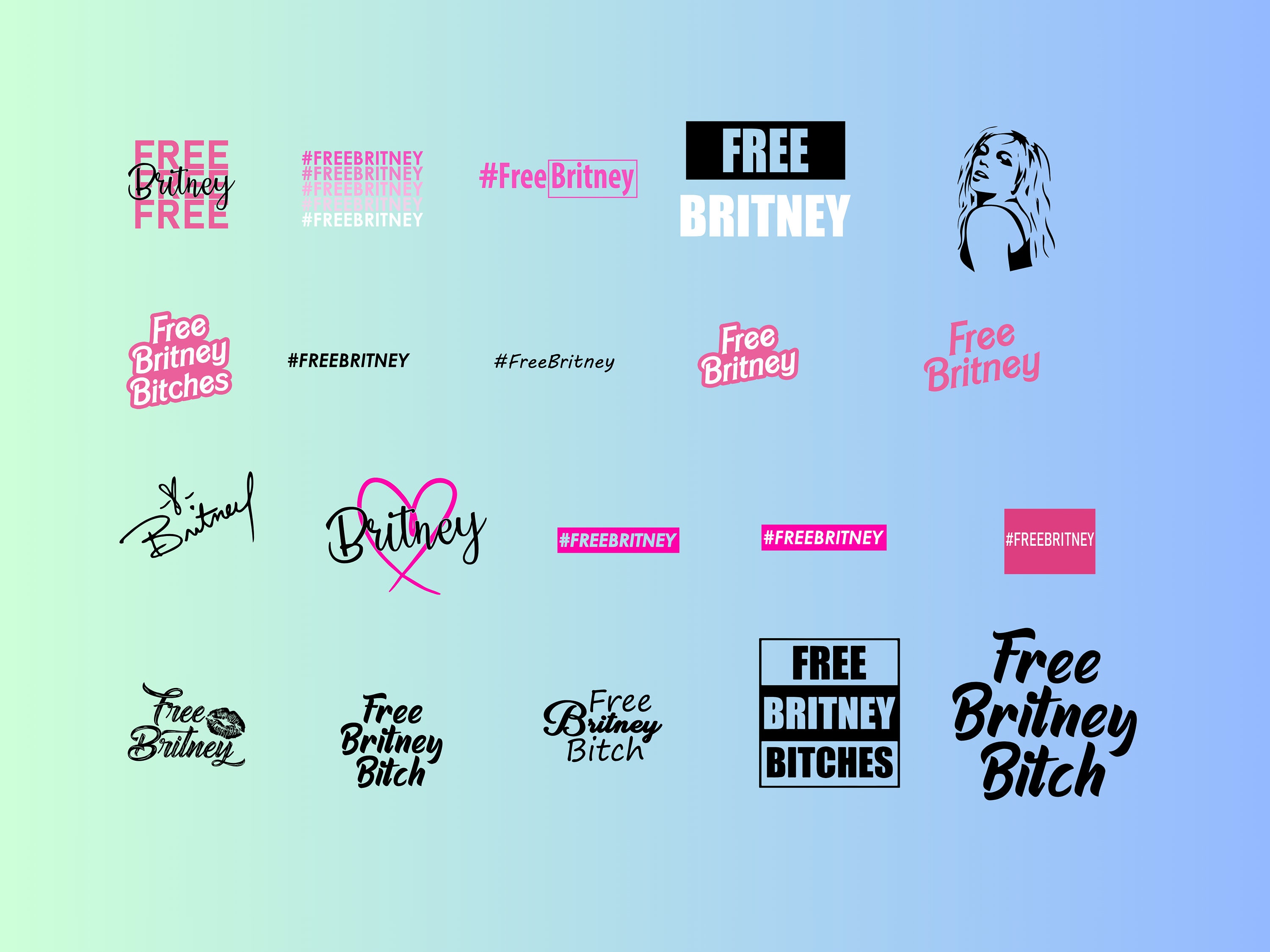 200 Free Britney Files, Free Britney Svg, Freebritney Hashtag Svg, Save ...