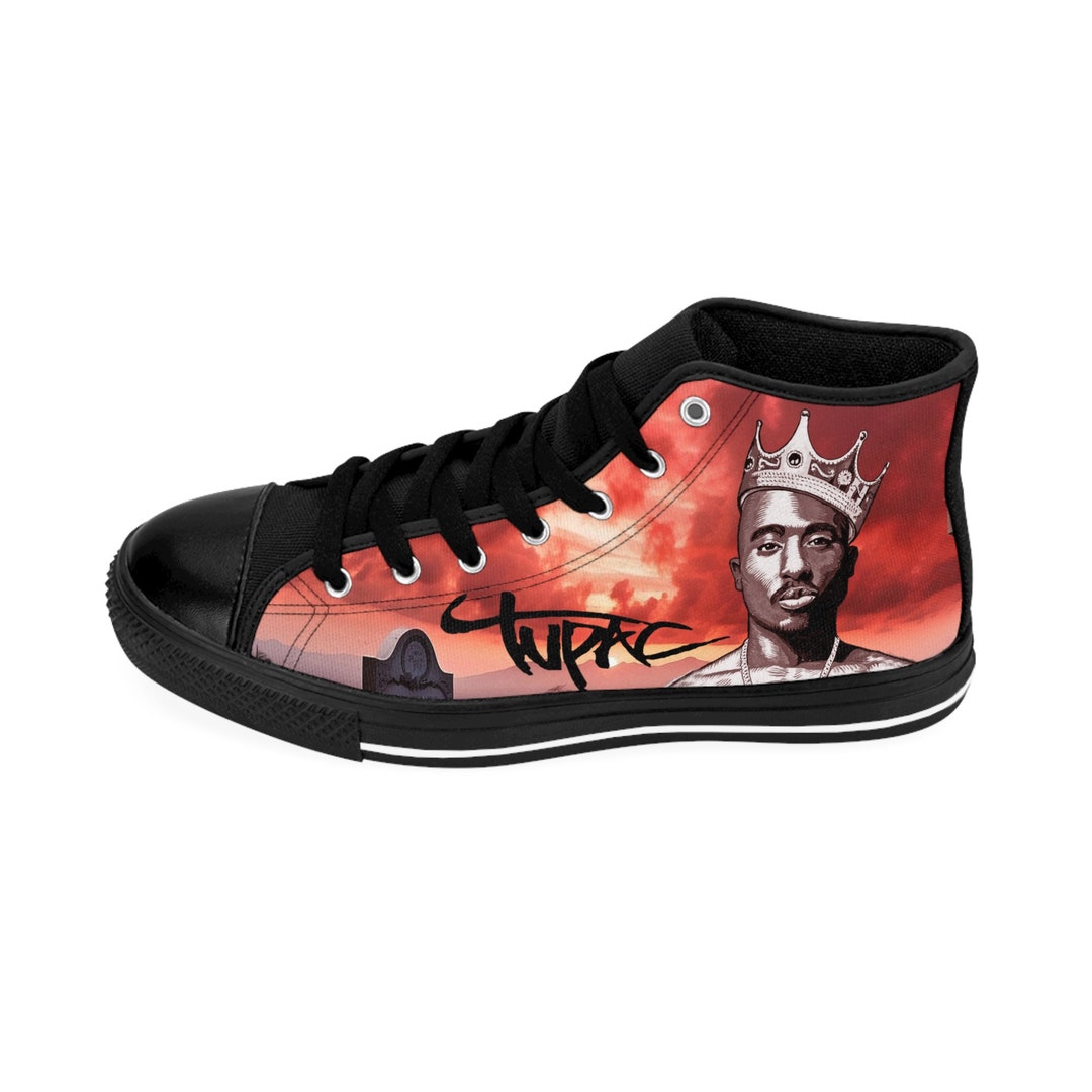 Tupac Themed Men's Royal Classic Sneakers - Etsy