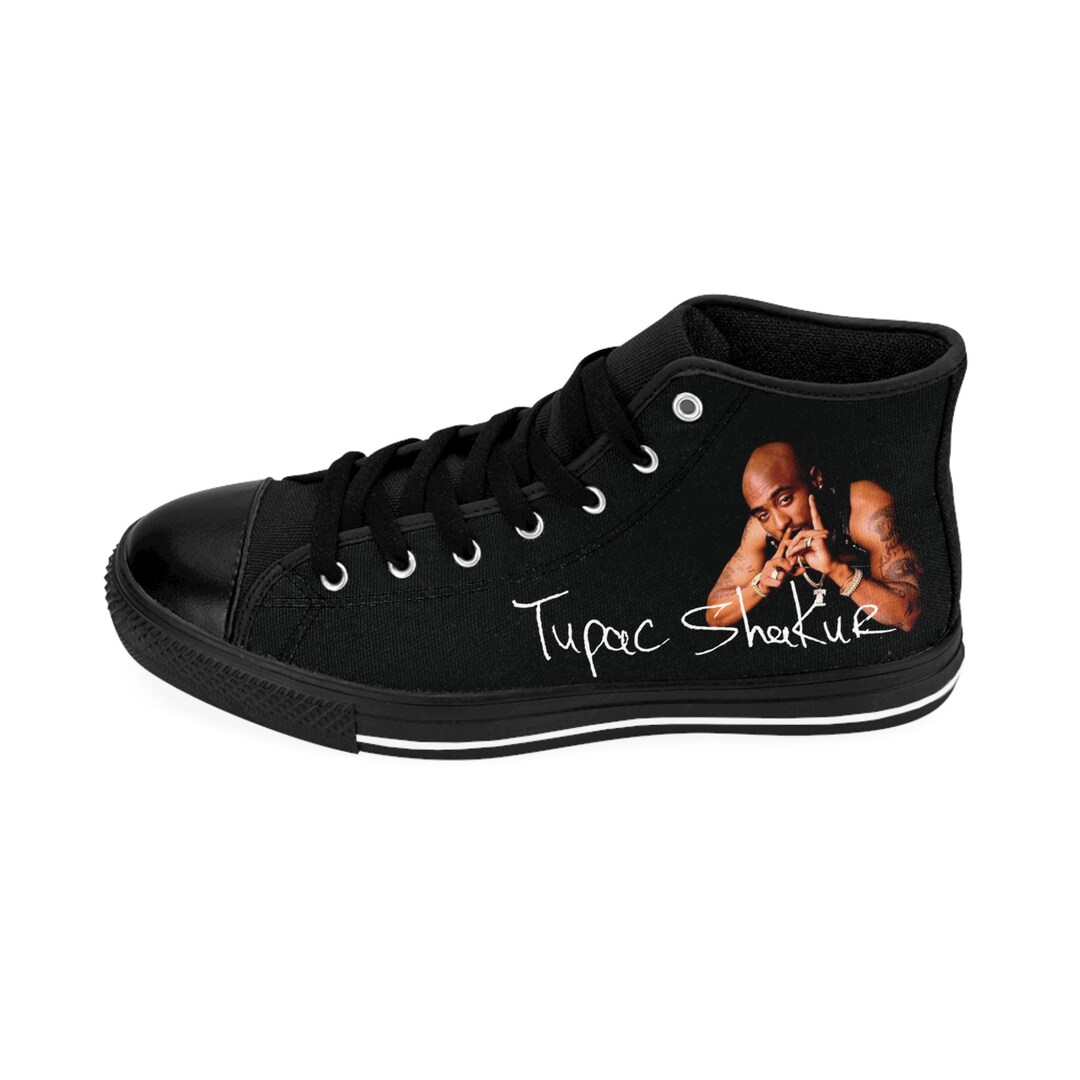 Tupac Themed Men's Classic Sneakers - Etsy