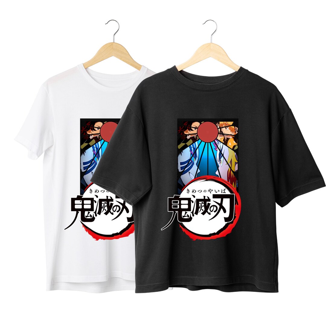 Hanafuda Shirt Kimetsu No Yaiba Demon Anime Shirt Slayer - Etsy