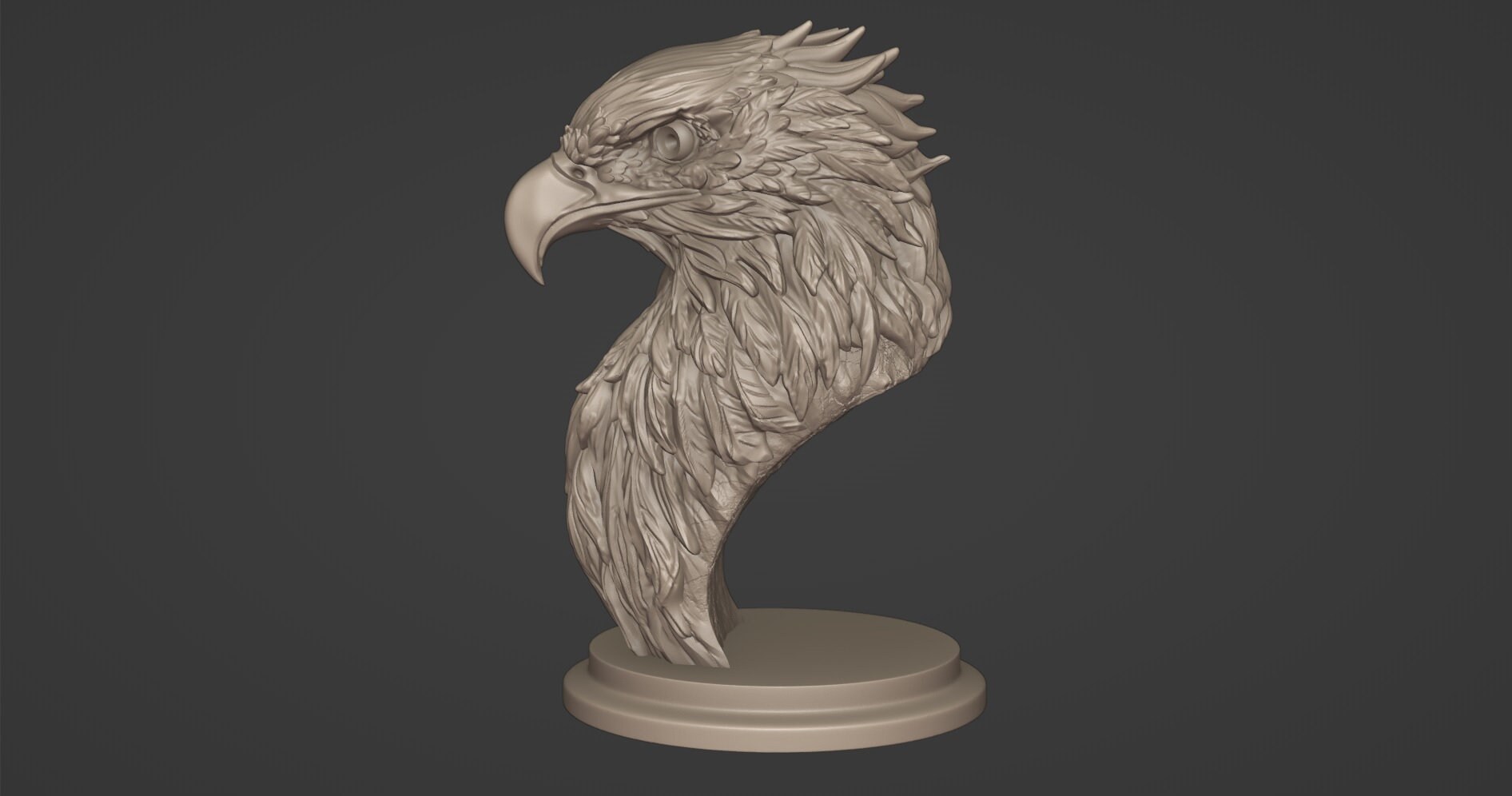 Eagle Bust 3D Ready Print STL (pre- Supported) - Etsy