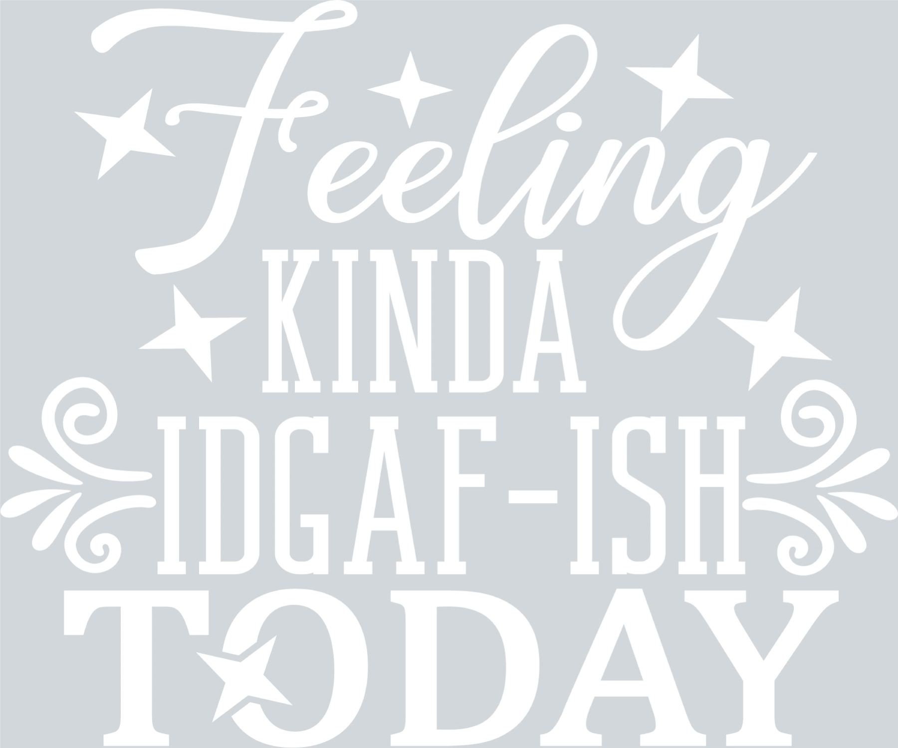 IDGAF-ISH Today Vinyl Decal - Etsy