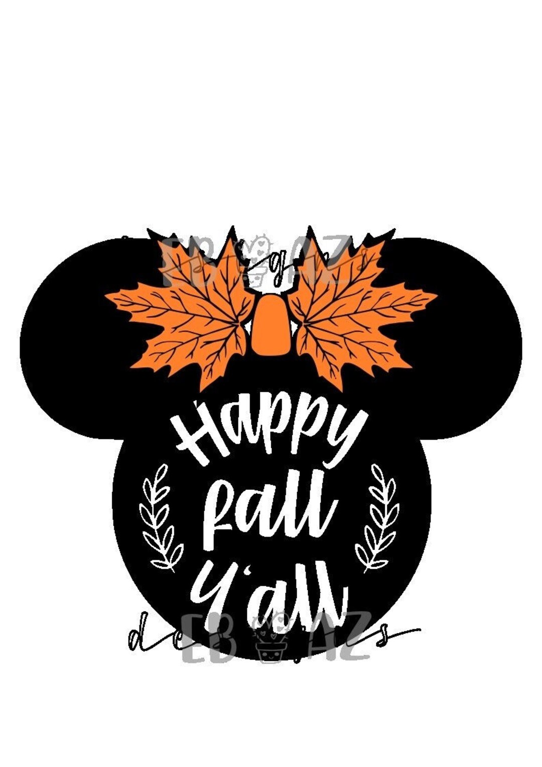 Fall Y'all Minnie Mouse Svg - Etsy