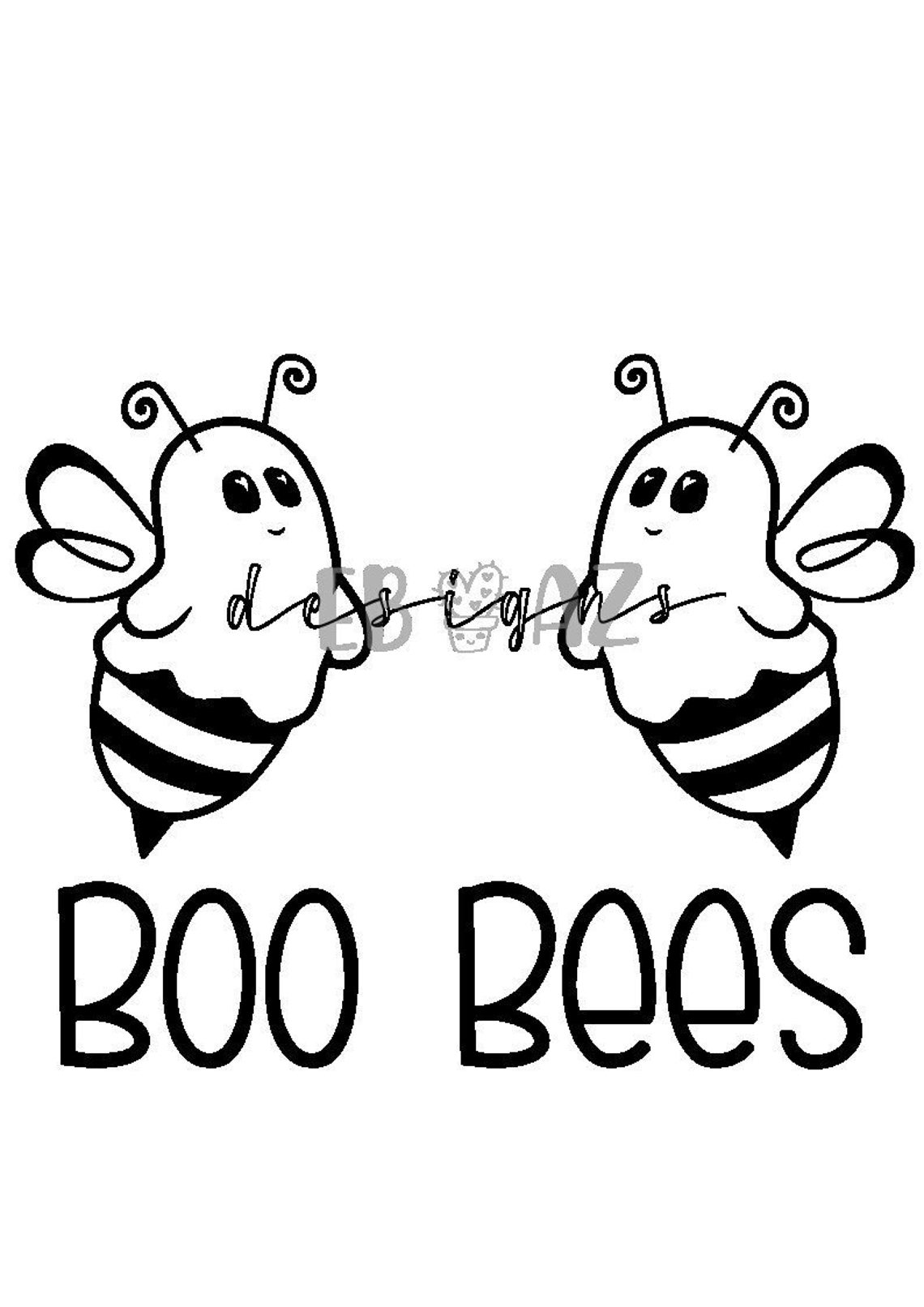 Boo Bees Svg - Etsy