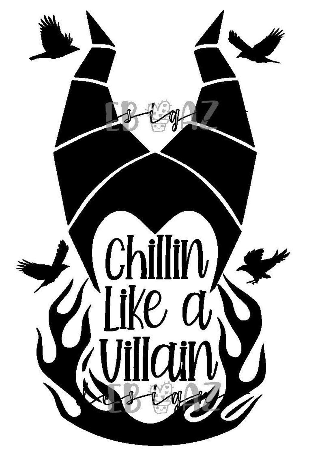 Chillin' Like a Villain Svg - Etsy