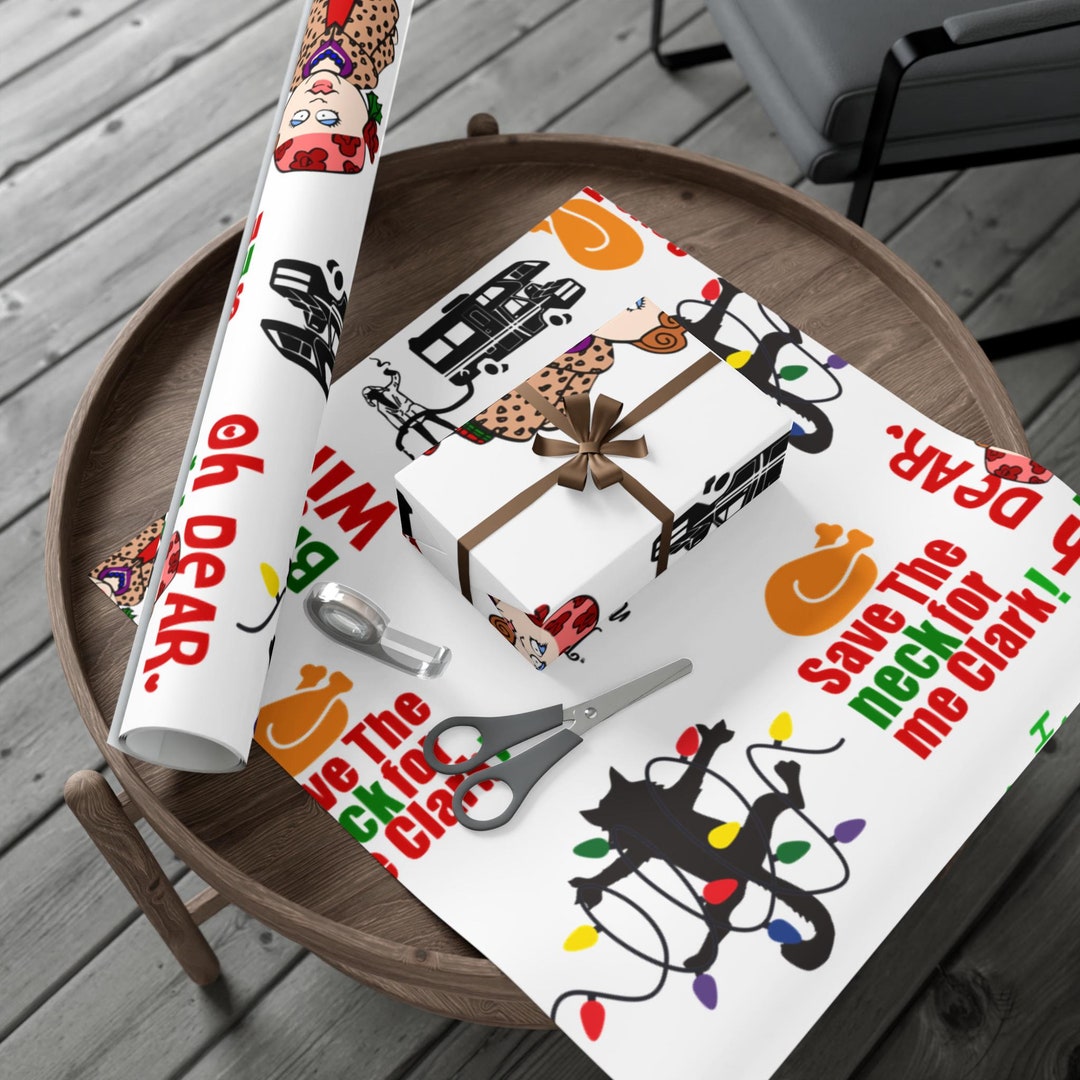 Christmas Gift Wrap Paper Christmas Wrapping Paper Classic Movie ...