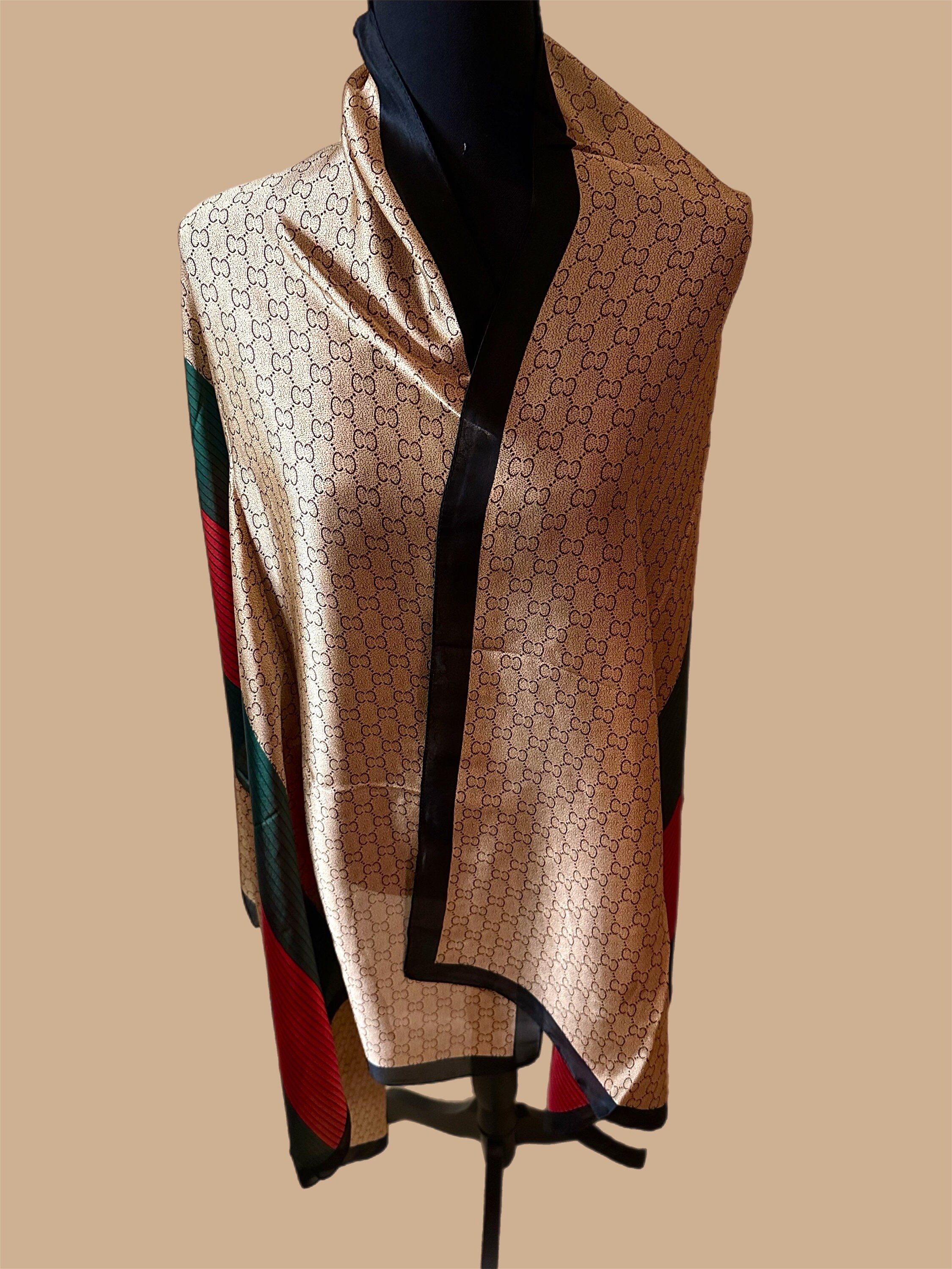 Luxury Designer Silk Scarf Shawl Wrap for Women, Everyday Scarf, Luxury ...