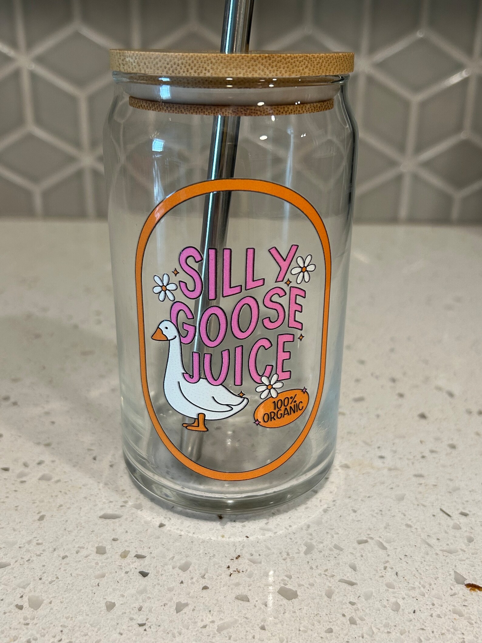 Silly Goose Juice Glass Tumbler, Funny Gift, Silly Goose Mug, Iced ...