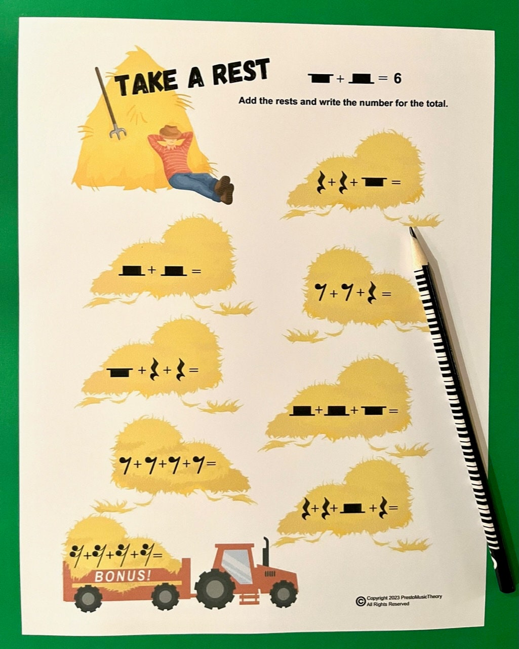 Fall Music Fun on the Farm! Music Symbols, Music Rests, Fall Music ...