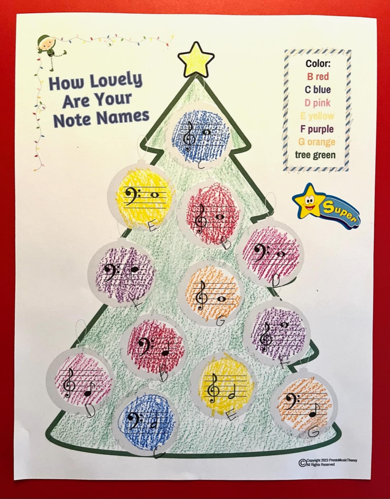 Christmas Music Fun! Christmas Tree Note Names, Deck the Halls With ...