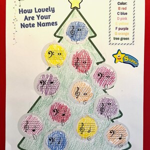 Christmas Music Fun! Christmas Tree Note Names, Deck the Halls With ...
