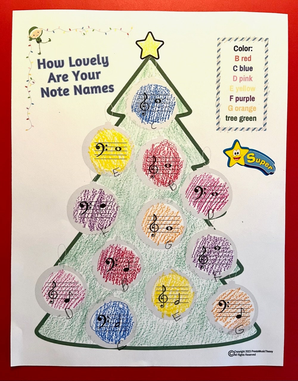 Christmas Music Fun! Christmas Tree Note Names, Deck the Halls With ...