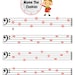 Christmas Music Worksheets, Treble and Bass Clef Note Names, Color by ...