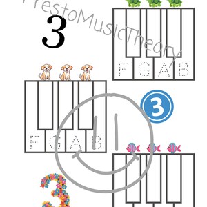 Preschool Music Worksheets, Preschool Piano, Preschool Piano Theory ...