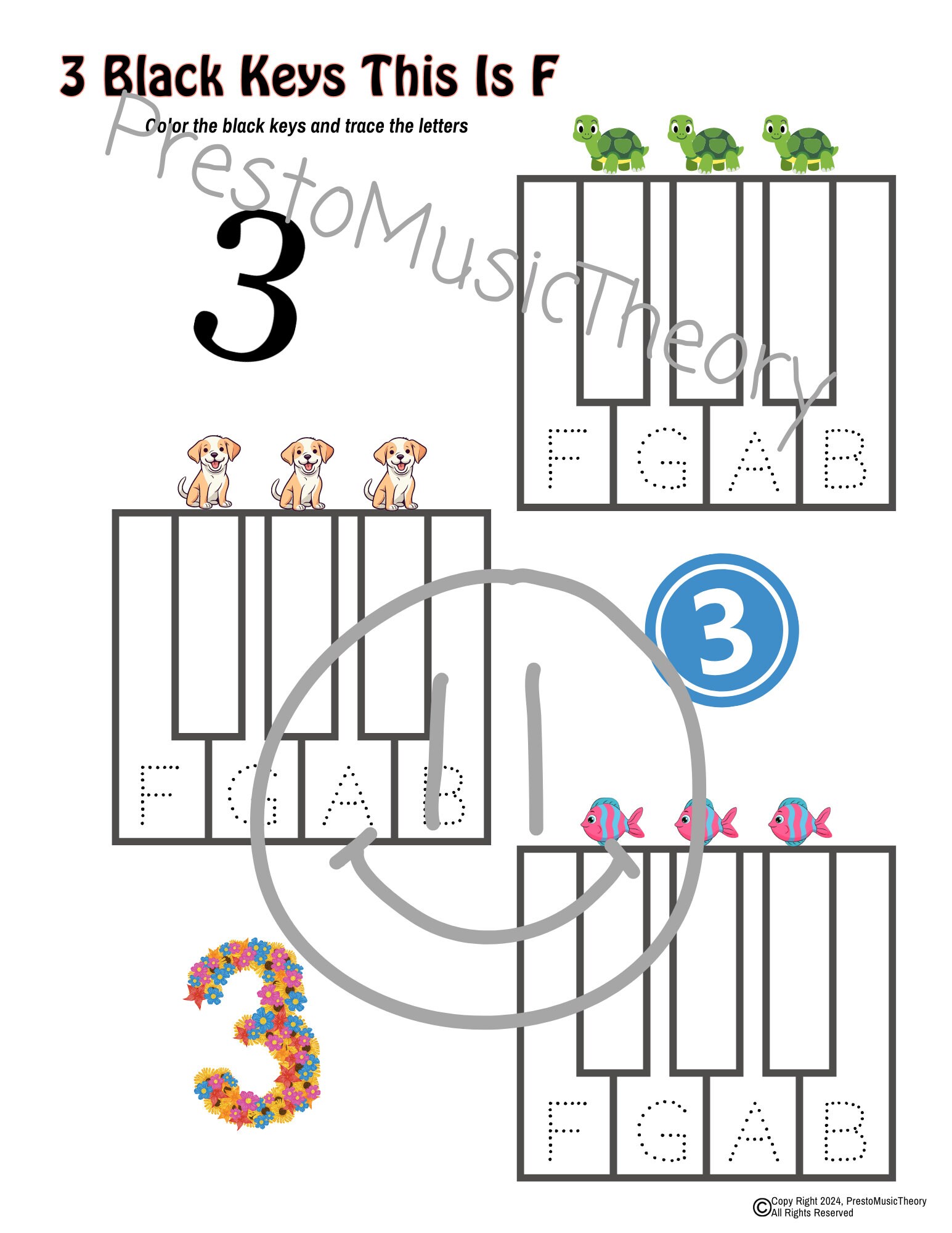Preschool Music Worksheets, Preschool Piano, Preschool Piano Theory ...