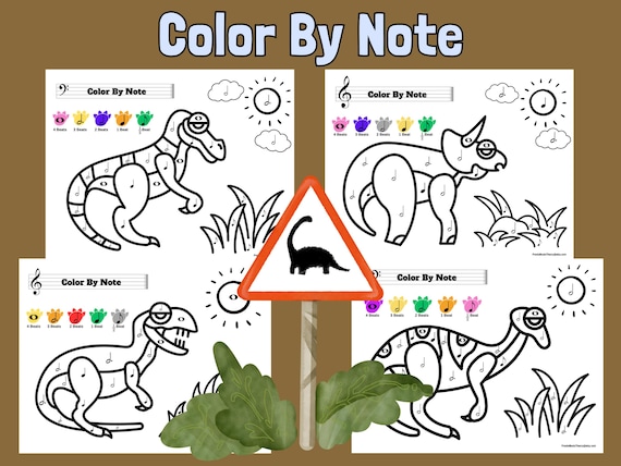 Hoja De Trabajo Para Colorear Por Nota